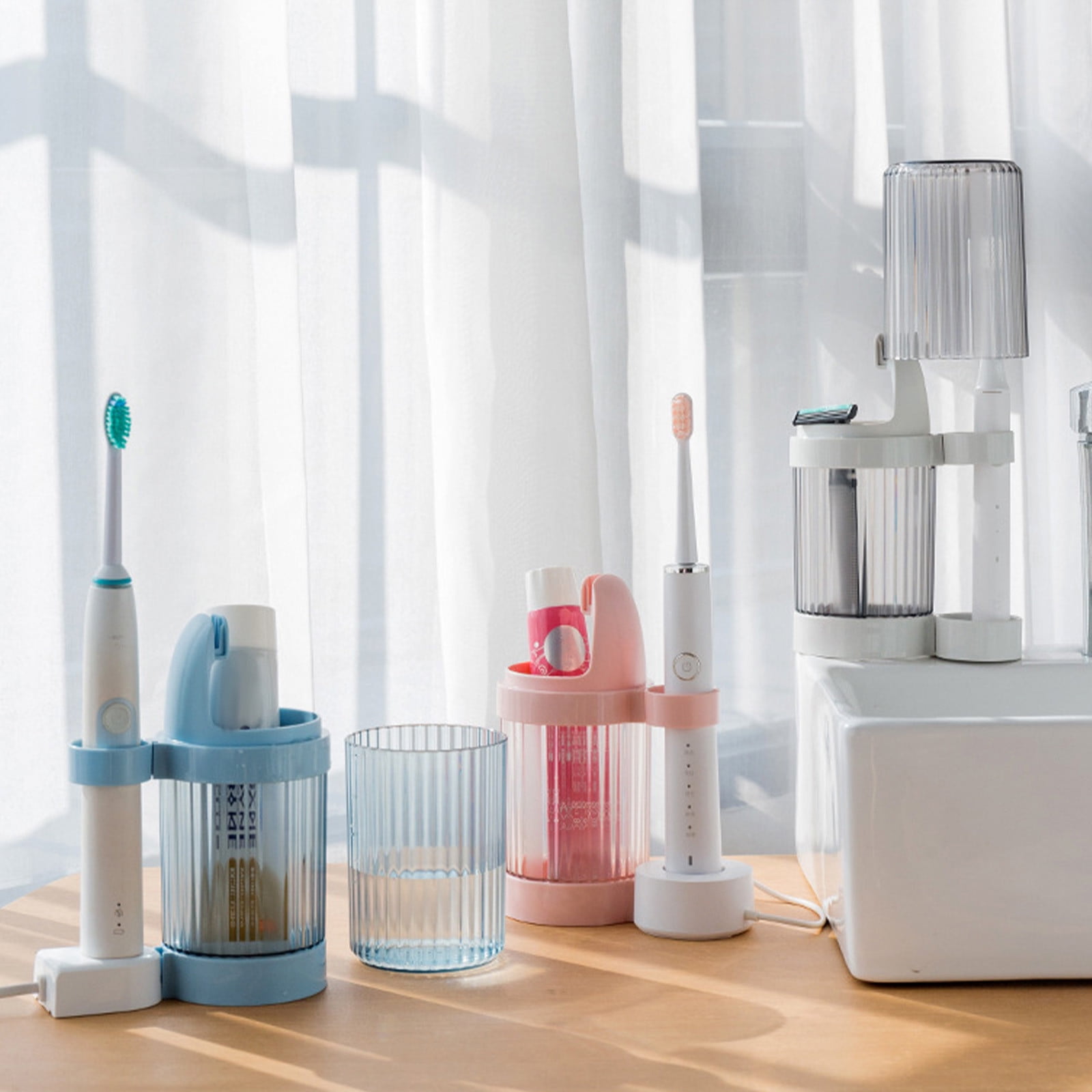 Stock Up Deal, Toothbrush Stand, Cup Cover, Toothpaste Storage ...