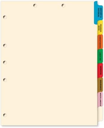 Stock Dividers for Medical Charts, , 40 Sets of 8 Popular Healthcare ...