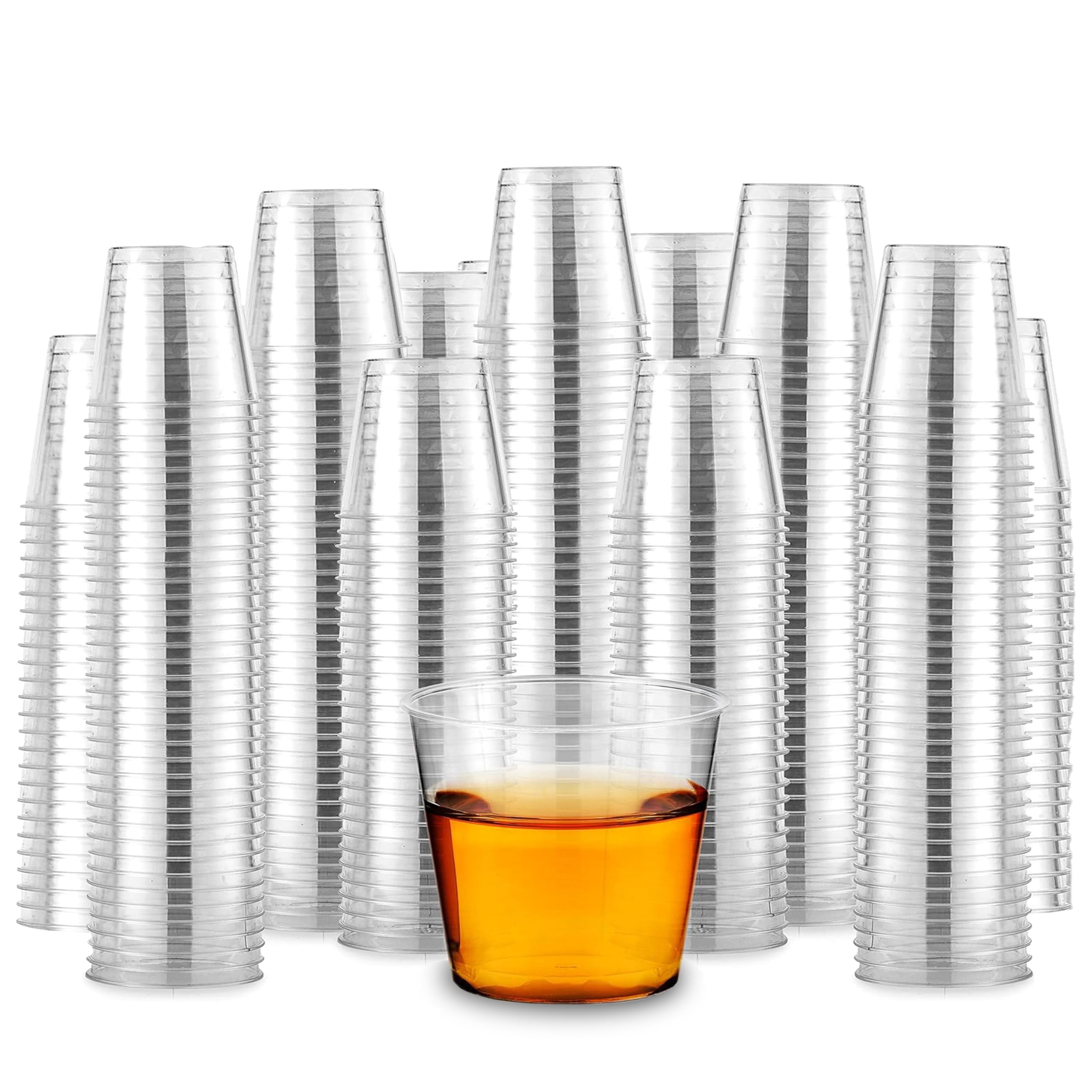 Stock Your Home 1 oz Shot Glasses (2000 Pack) - Clear Plastic ...