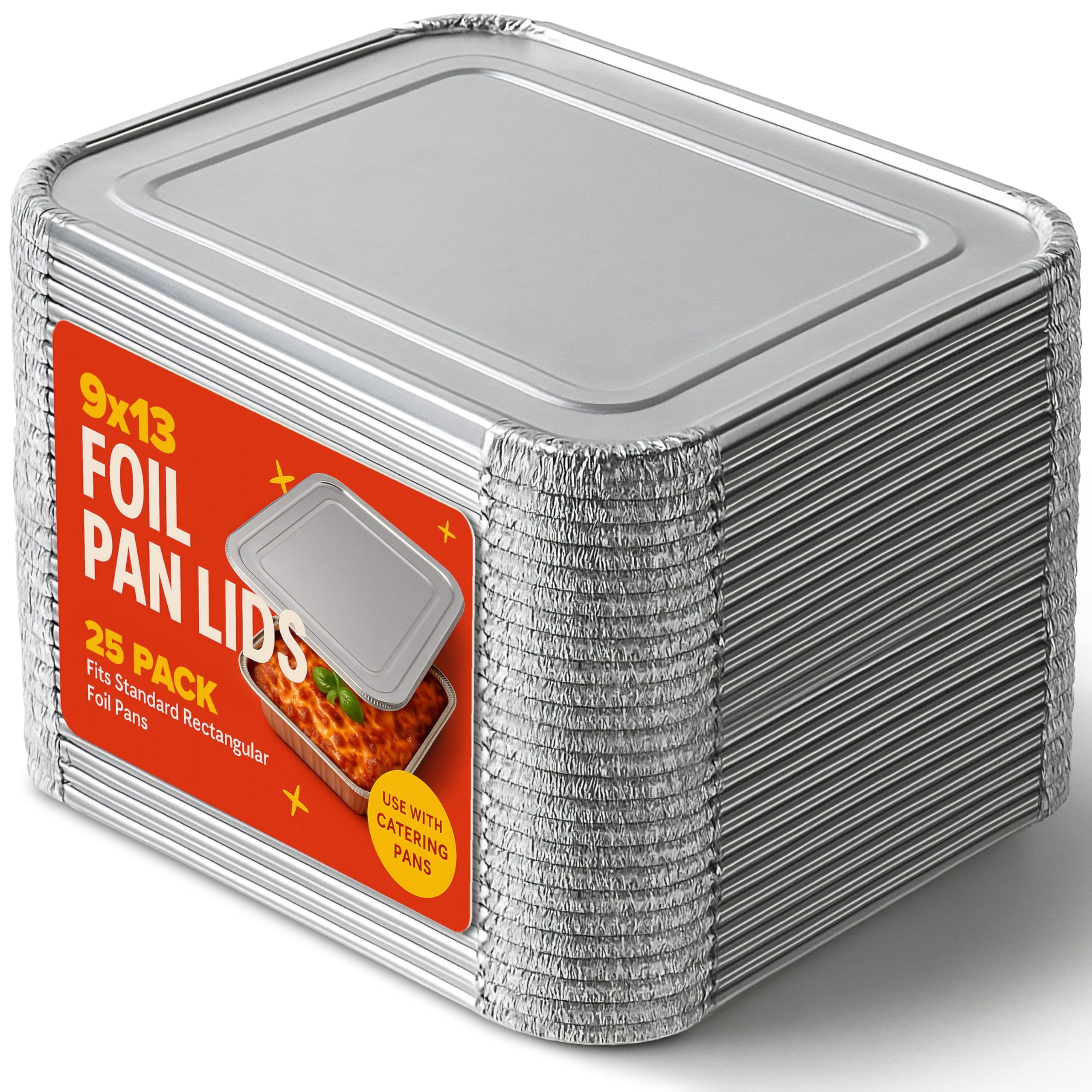 Stock Your Home Heavy-Duty Disposable Baking Pan Covers, 9x13, 25 Pack ...