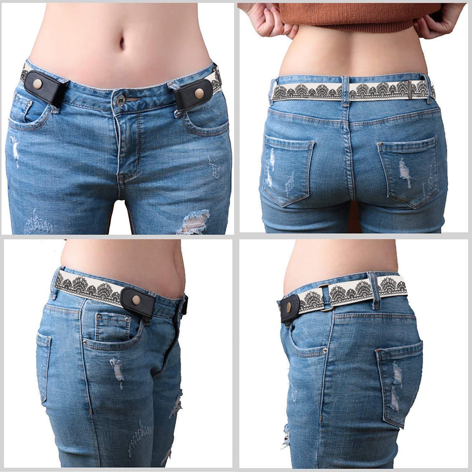 Bksdlh Elastic Invisible Belt, No Bulge Convenience, Durable Leather ...