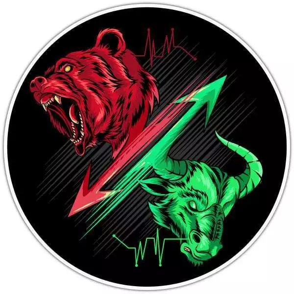 Stock Market Bear Bull Wall Street Money Car Stickerphone Decal Water ...