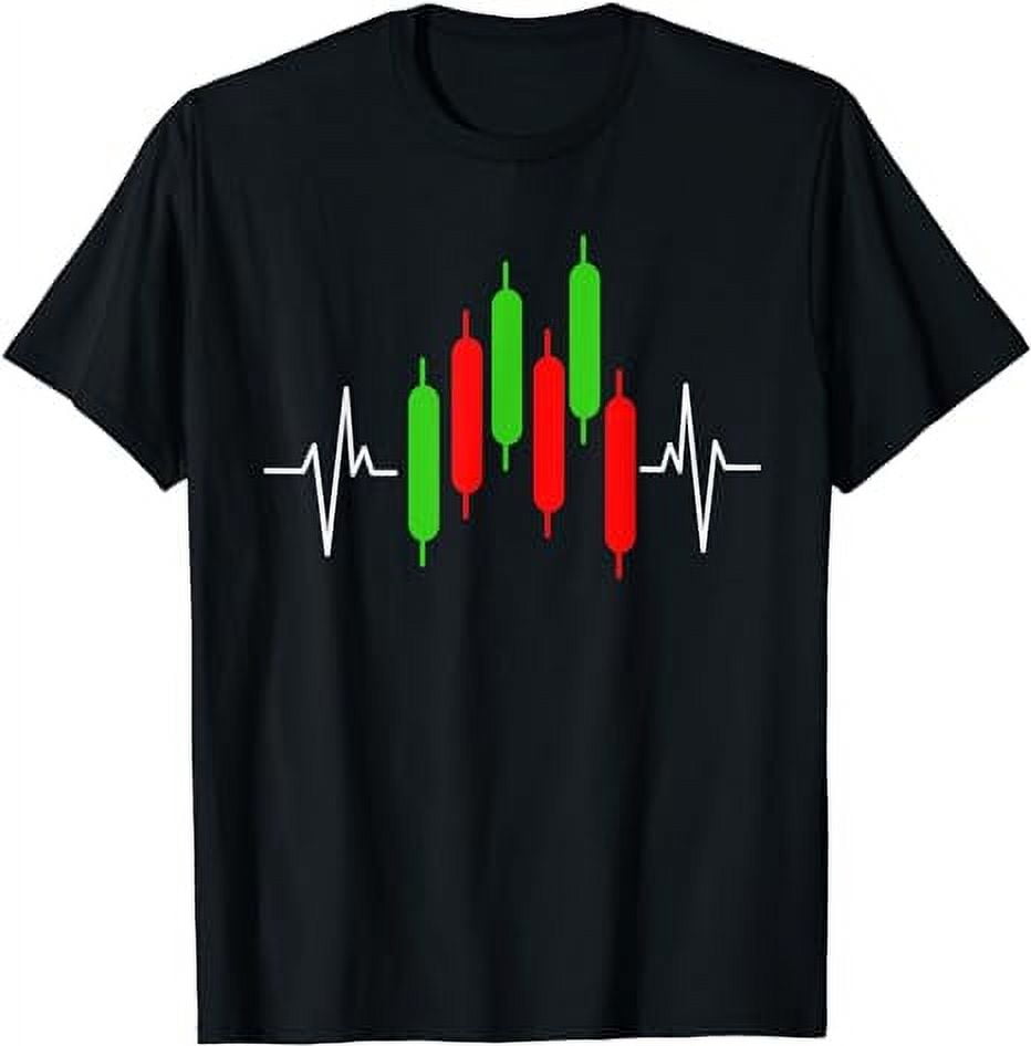 Stock Market Trader Heartbeat I Love Stocks T-Shirt - Walmart.com