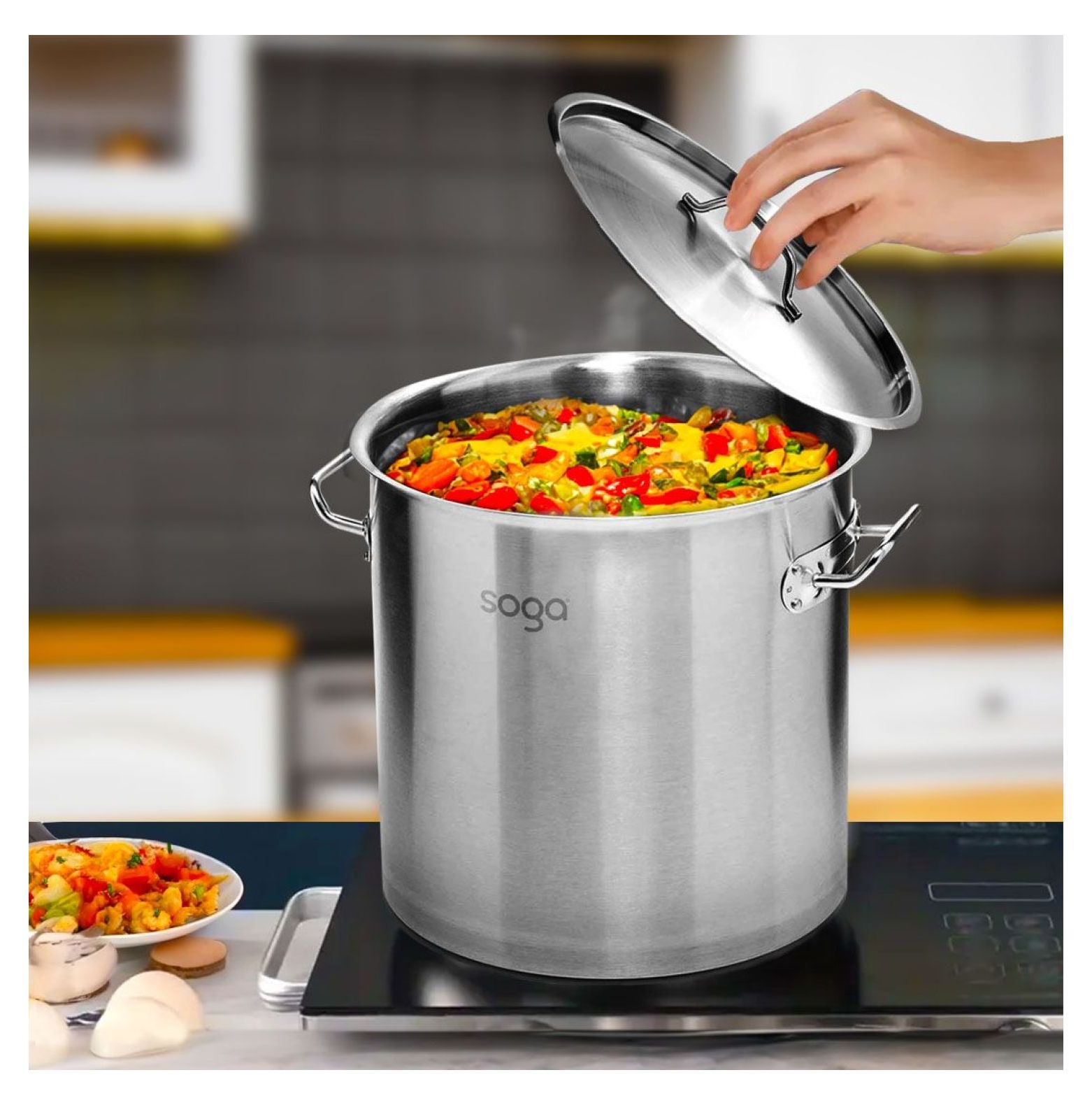 Stock Pot 25L Top Grade Thick Stainless Steel Stockpot 18/10 - Walmart.com