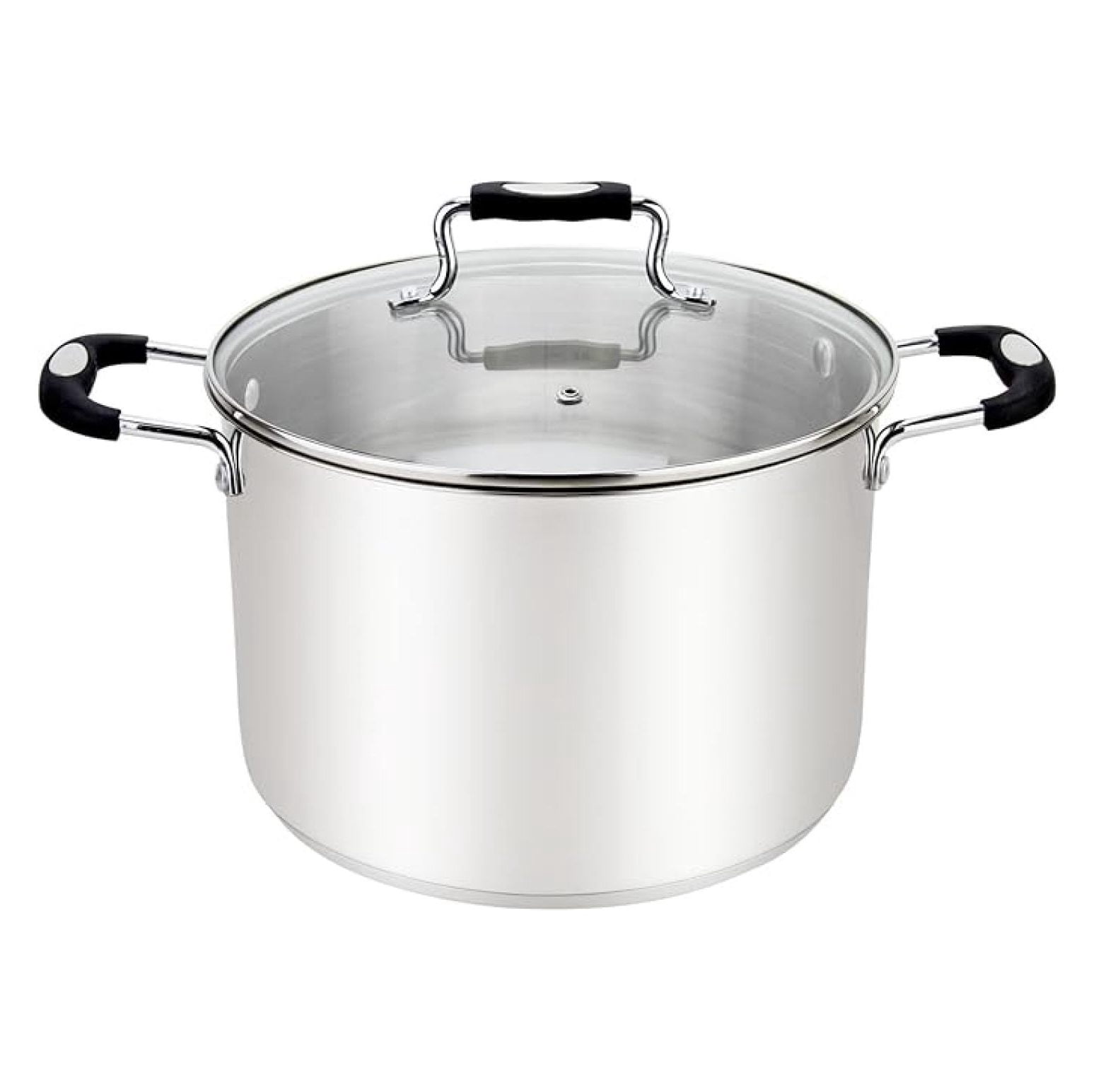 Stock Pot, Large Stainless Steel 12.5 Quart StockPot, Large Cooking Pot ...