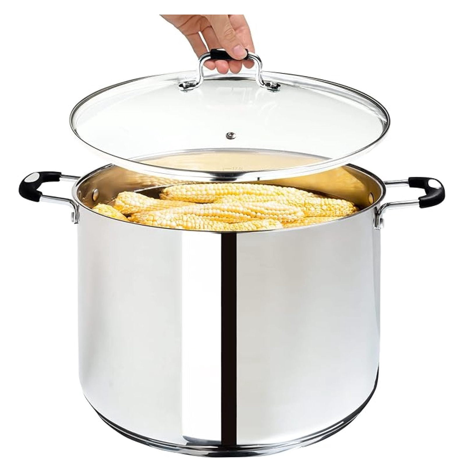 Stock Pot, Large Stainless Steel 20 Quart StockPot, Large Cooking Pot ...