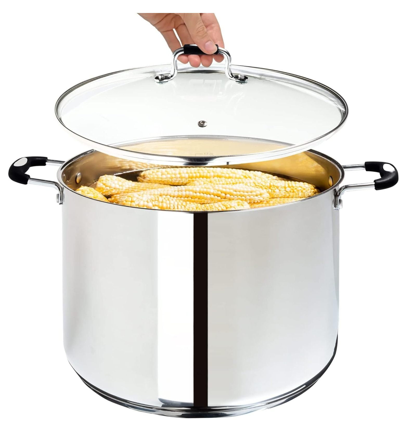 Stock Pot, Large Stainless Steel 20 Quart StockPot, Large Cooking Pot ...