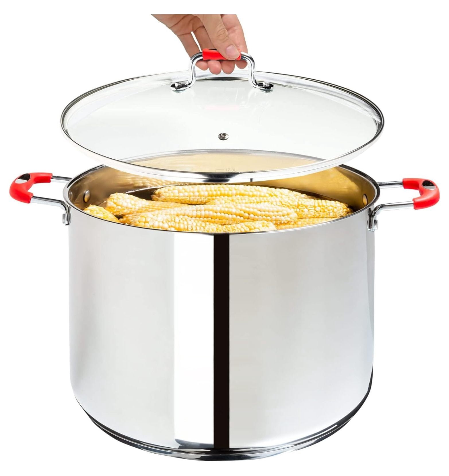 Stock Pot, Large Stainless Steel 20 Quart StockPot, Large Cooking Pot ...