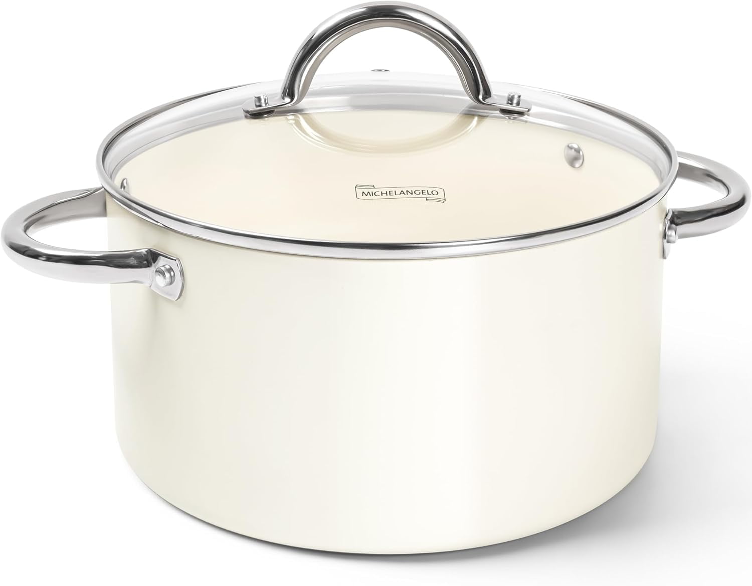 Stock Pot with Lid, Nonstick Cooking Pot, 5 Quart Soup Pot with Lid ...