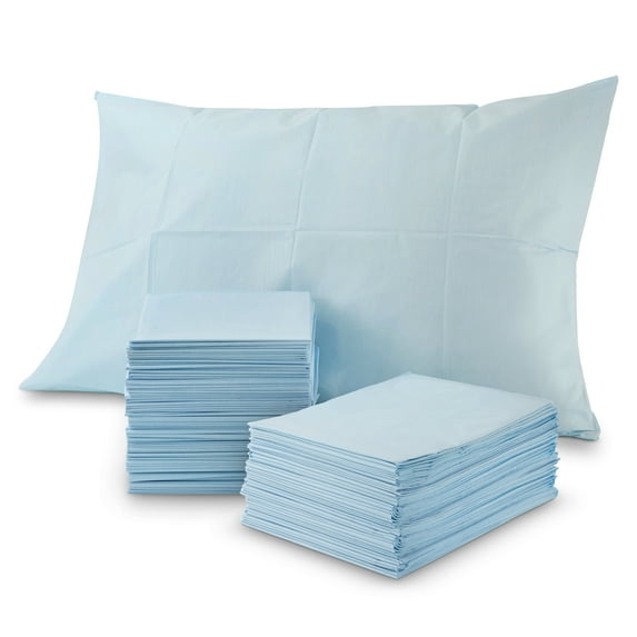 Stock Your Home (100 Count) Disposable Pillow Case Covers, Tissue/ Poly ...
