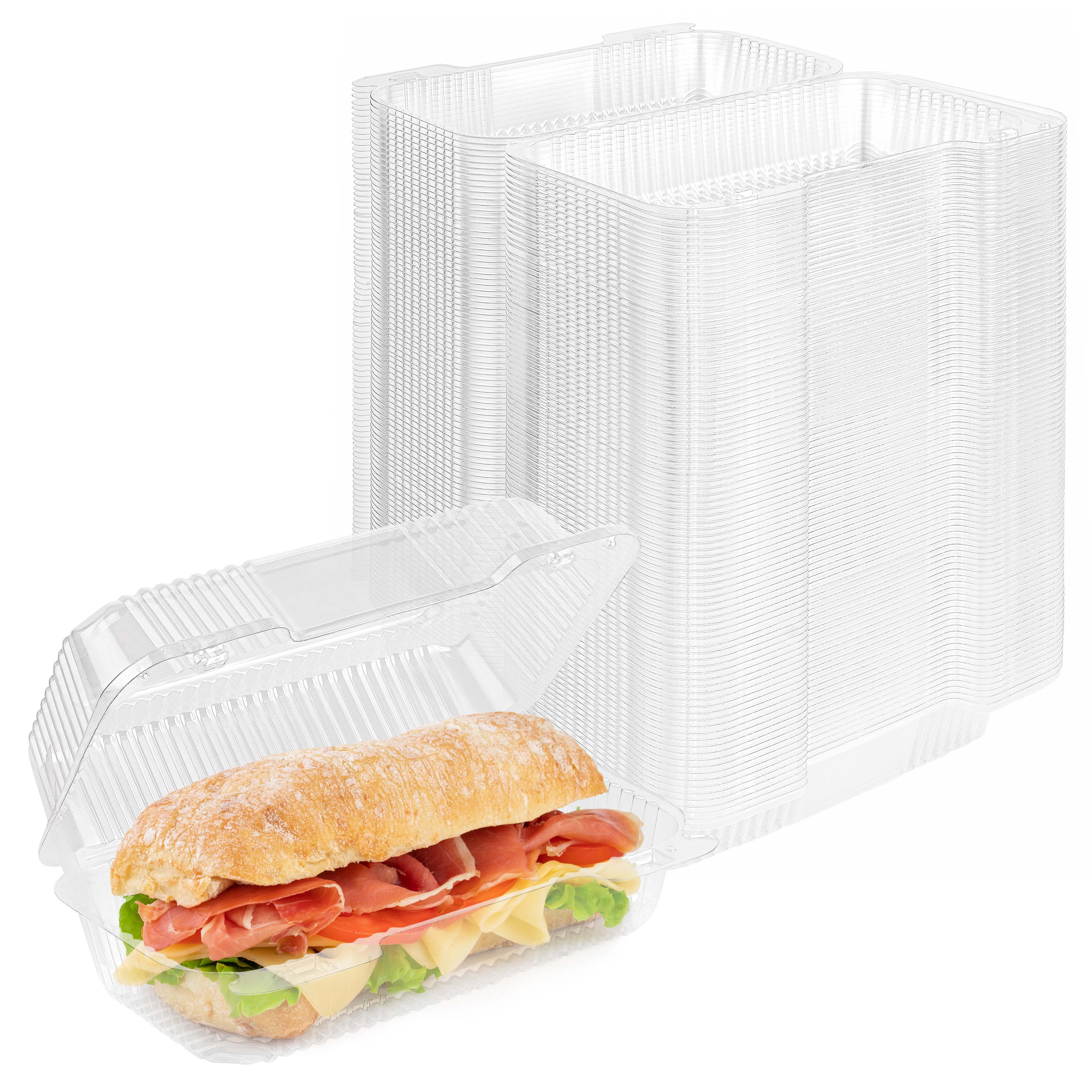 Stock Your Home 2395 Plastic Take Out Tray, Clear (25 Pack) - Walmart.com