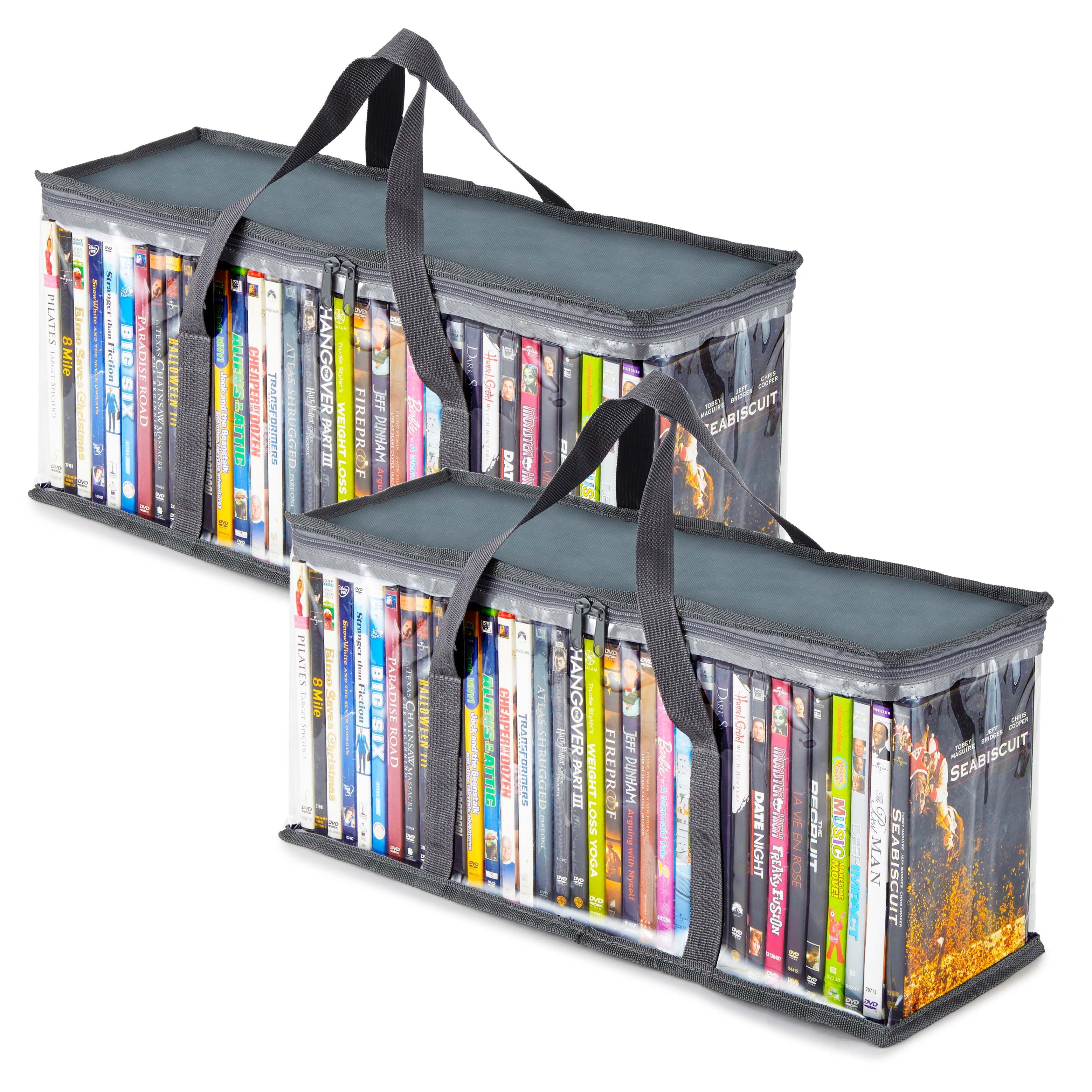 Stock Your Home 40-Capacity Media Organizer Storage Bag, 2ct - Walmart.com