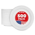 Stock Your Home 6-Inch STF9 Paper Plates Uncoated, Everyday Disposable ...