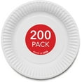 Stock Your Home, Paper Plates, 9-Inch, Uncoated White 200ct - Walmart.com