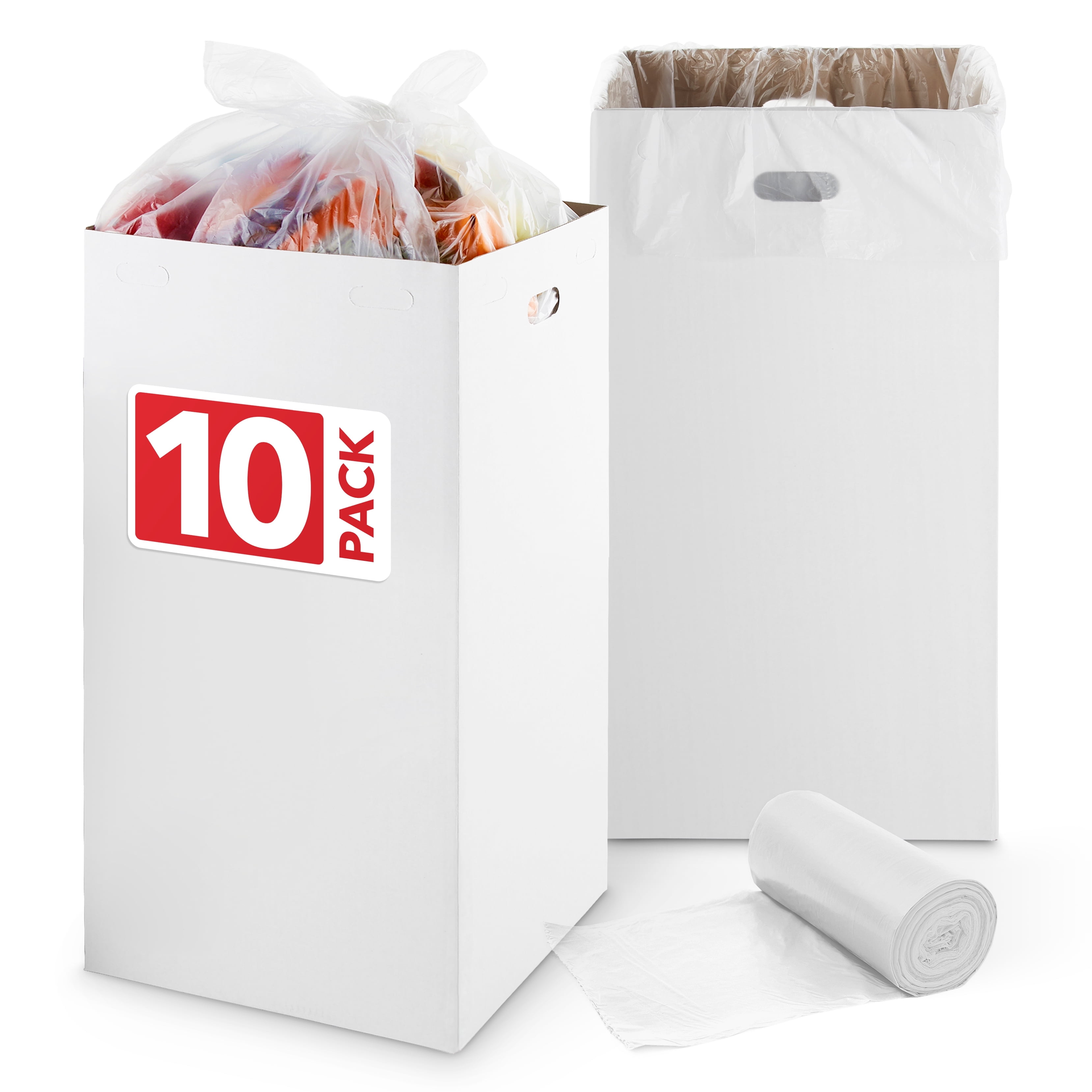 40 Gallon Disposable Cardboard Trash Cans for Events (10 Count ...
