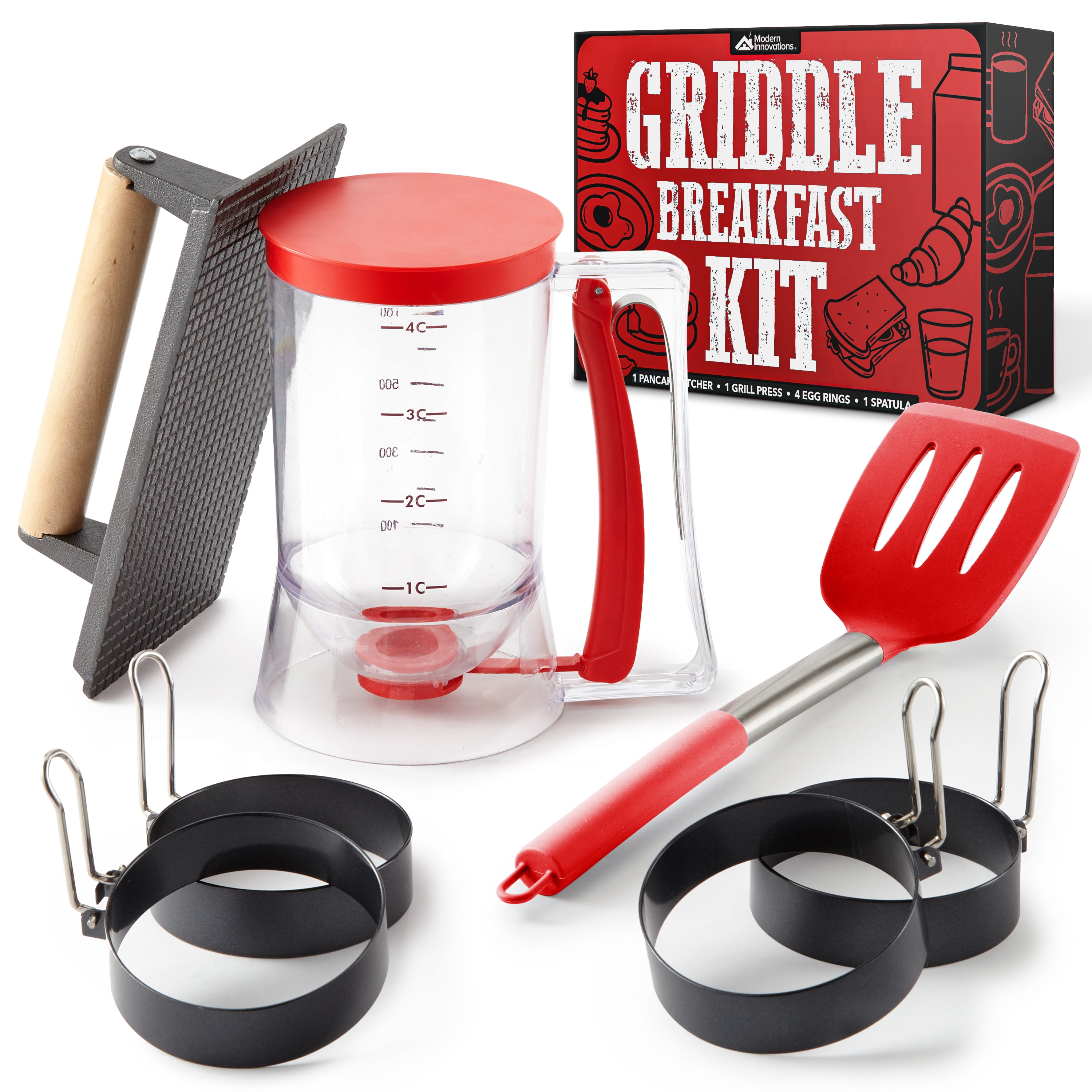 Modern Innovations Griddle Breakfast Kit Accessories - Pancake Batter ...
