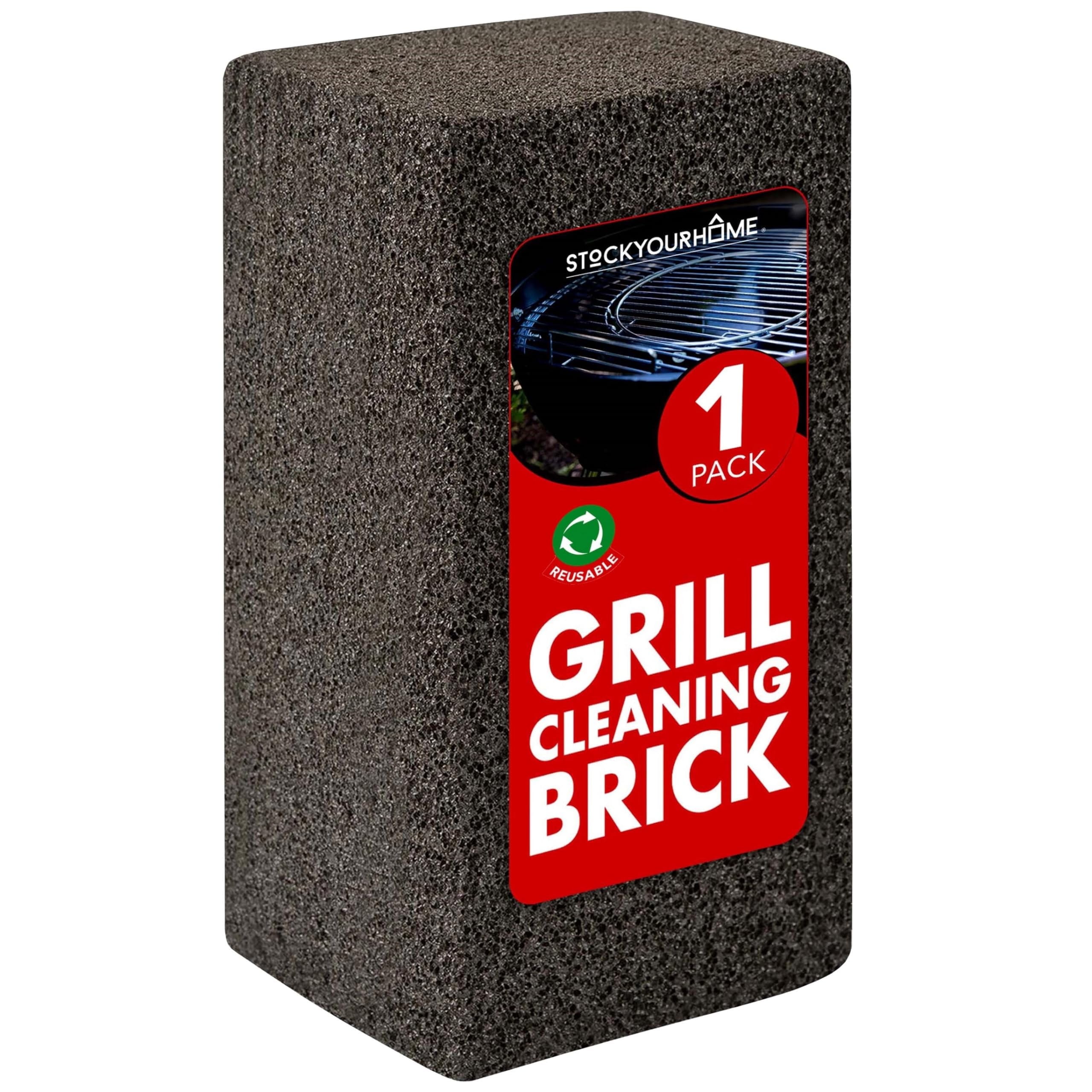 Stock Your Home Grill Cleaning Brick, Griddle Block Cleaner, Heavy Duty ...