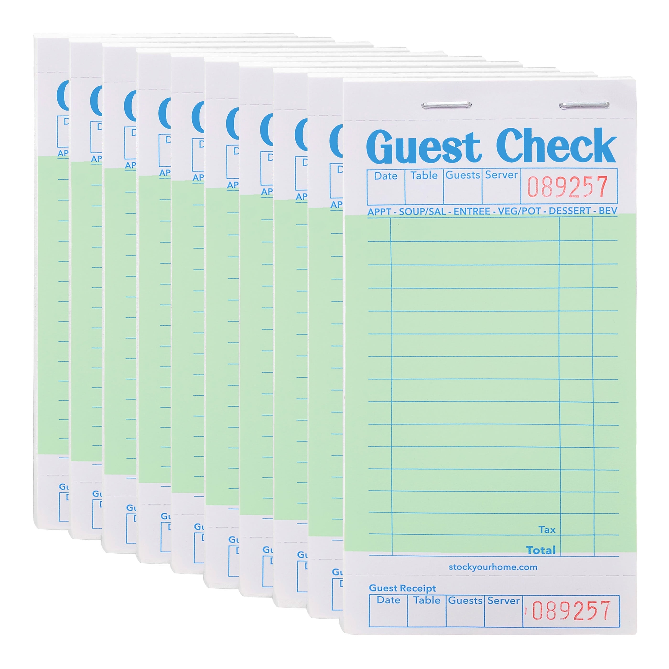 Stock Your Home Guest Check Book, 50 Checks Per Book - Walmart.com