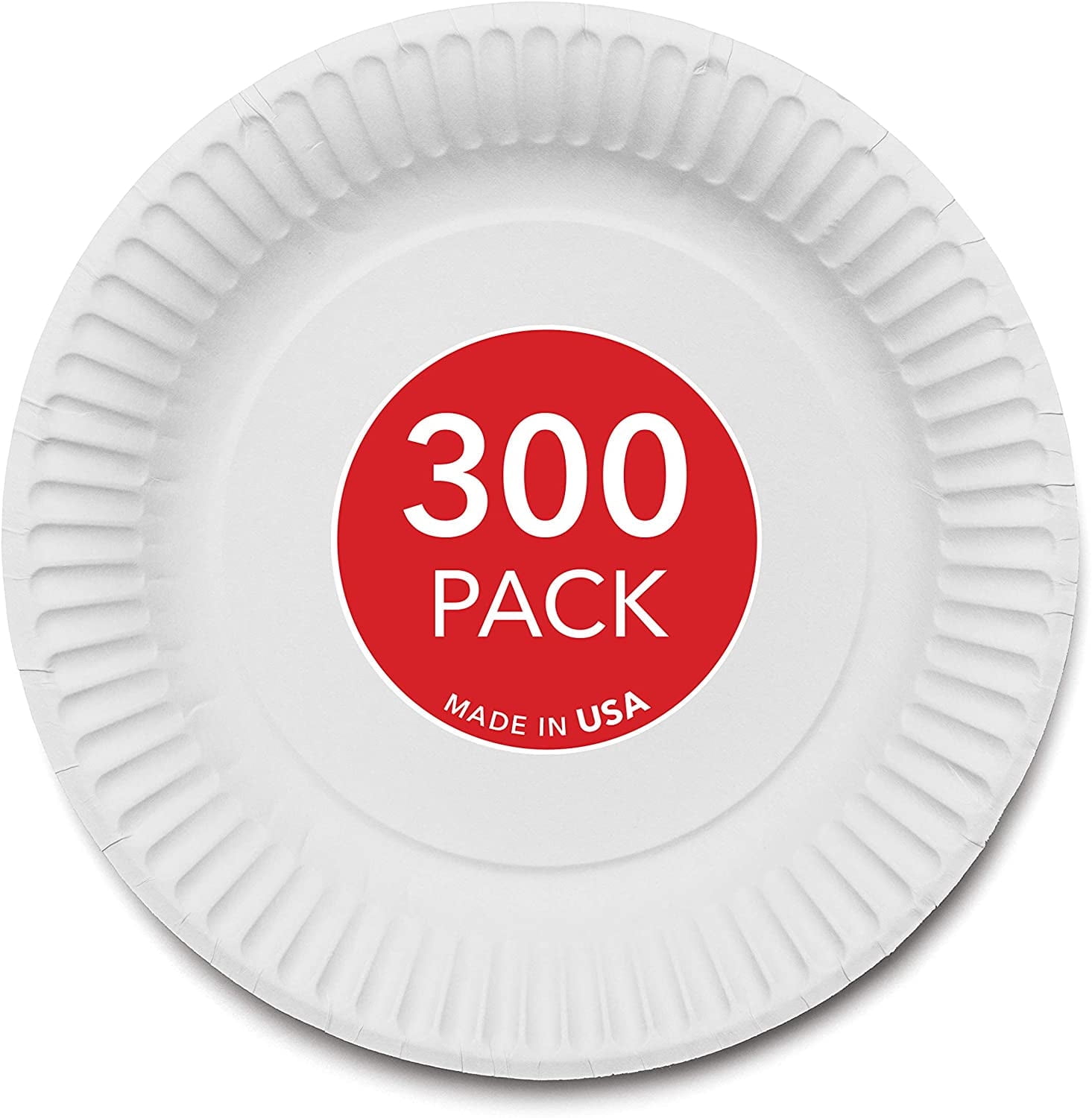 Stock Your Home 9-Inch Paper Plates Uncoated, Everyday Disposable ...