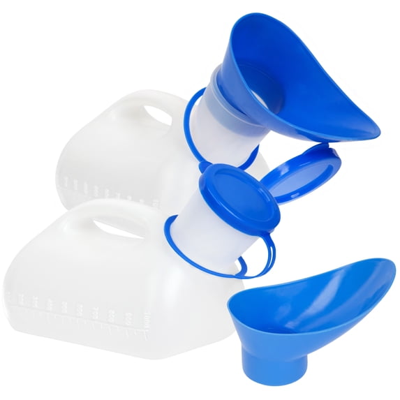 2 Pack Unisex Urinal Bottle - Portable 32 Oz Urination Device for ...