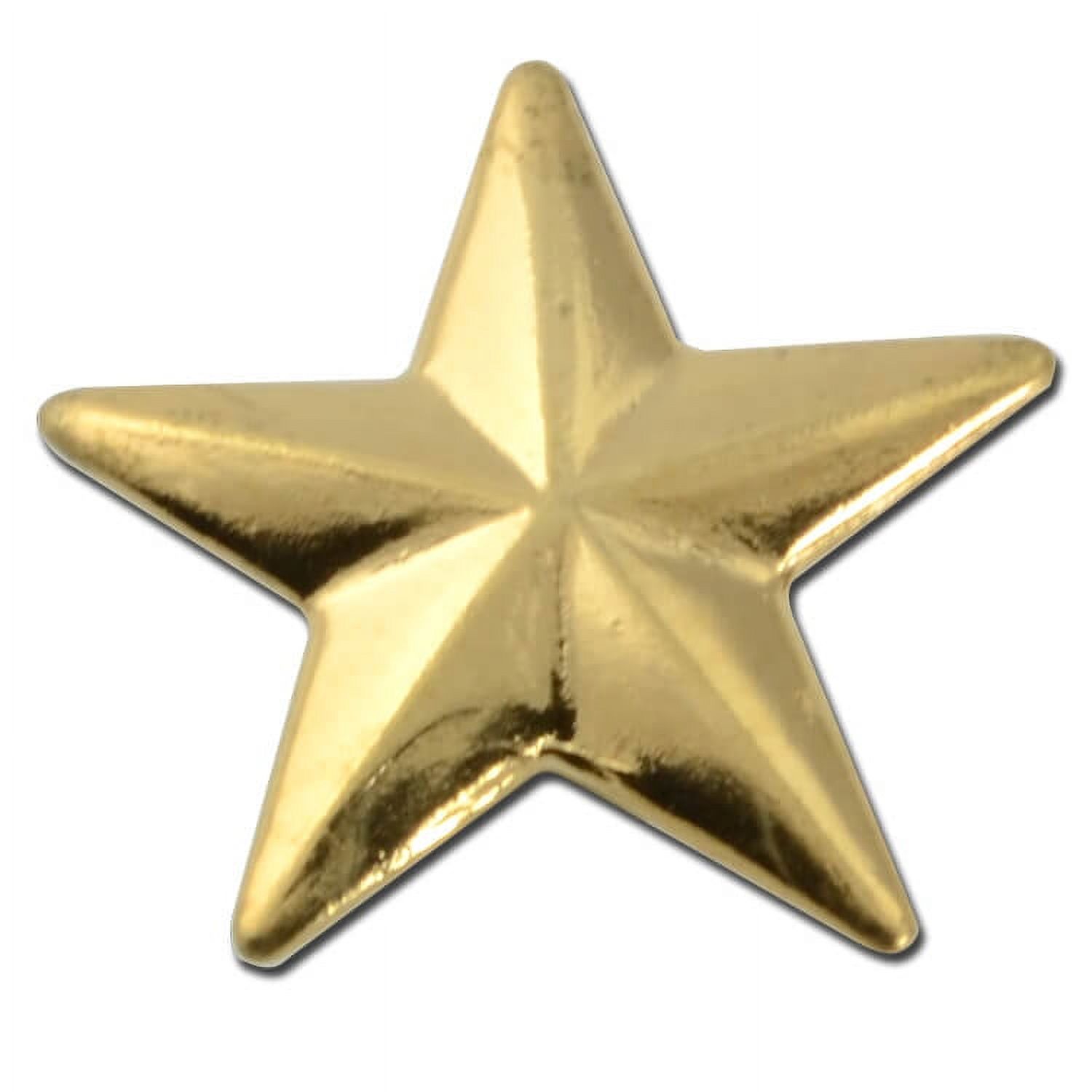 StockPins Gold Beveled Star Lapel Pin Model B02 Made in USA - Walmart.com