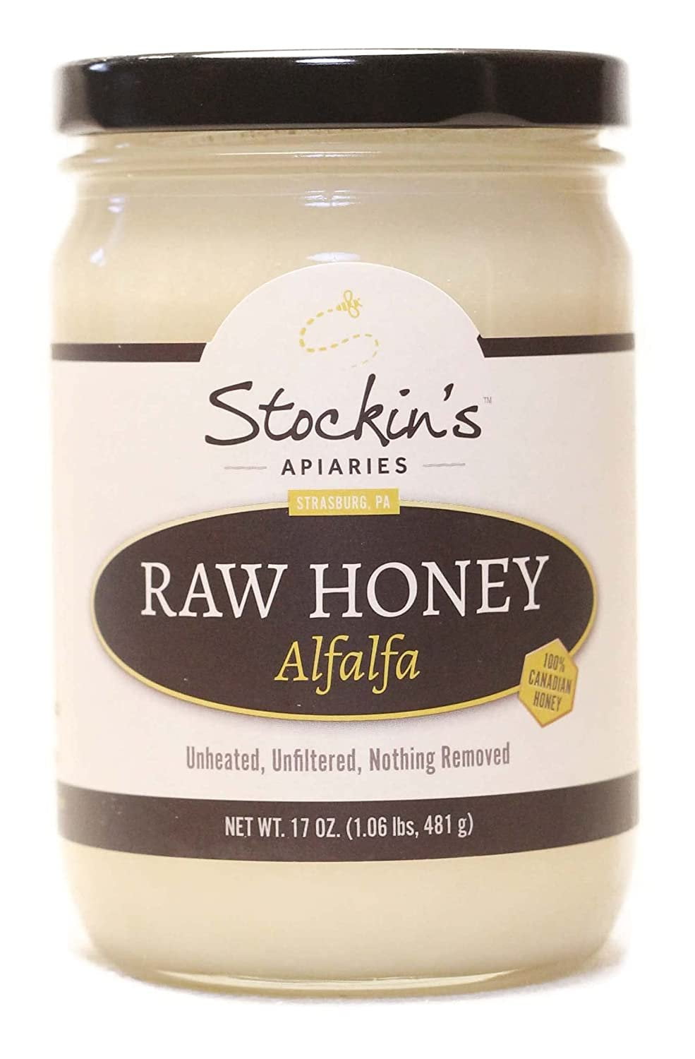 Stockin's Apiaries Raw Alfalfa Honey, Unheated, Unfiltered ...