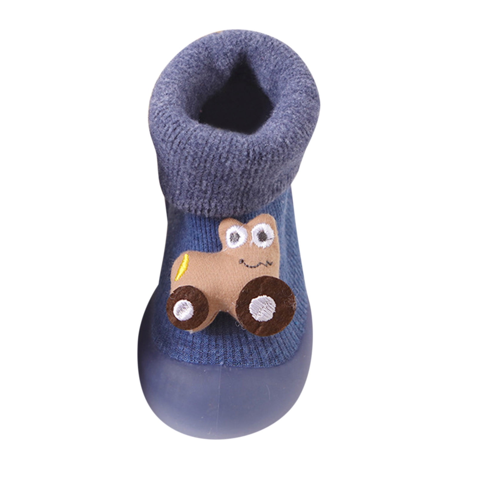 Stocking Sole Toddler Patchwork Girls Warm Rubber Soft Shoes Boys Kids ...