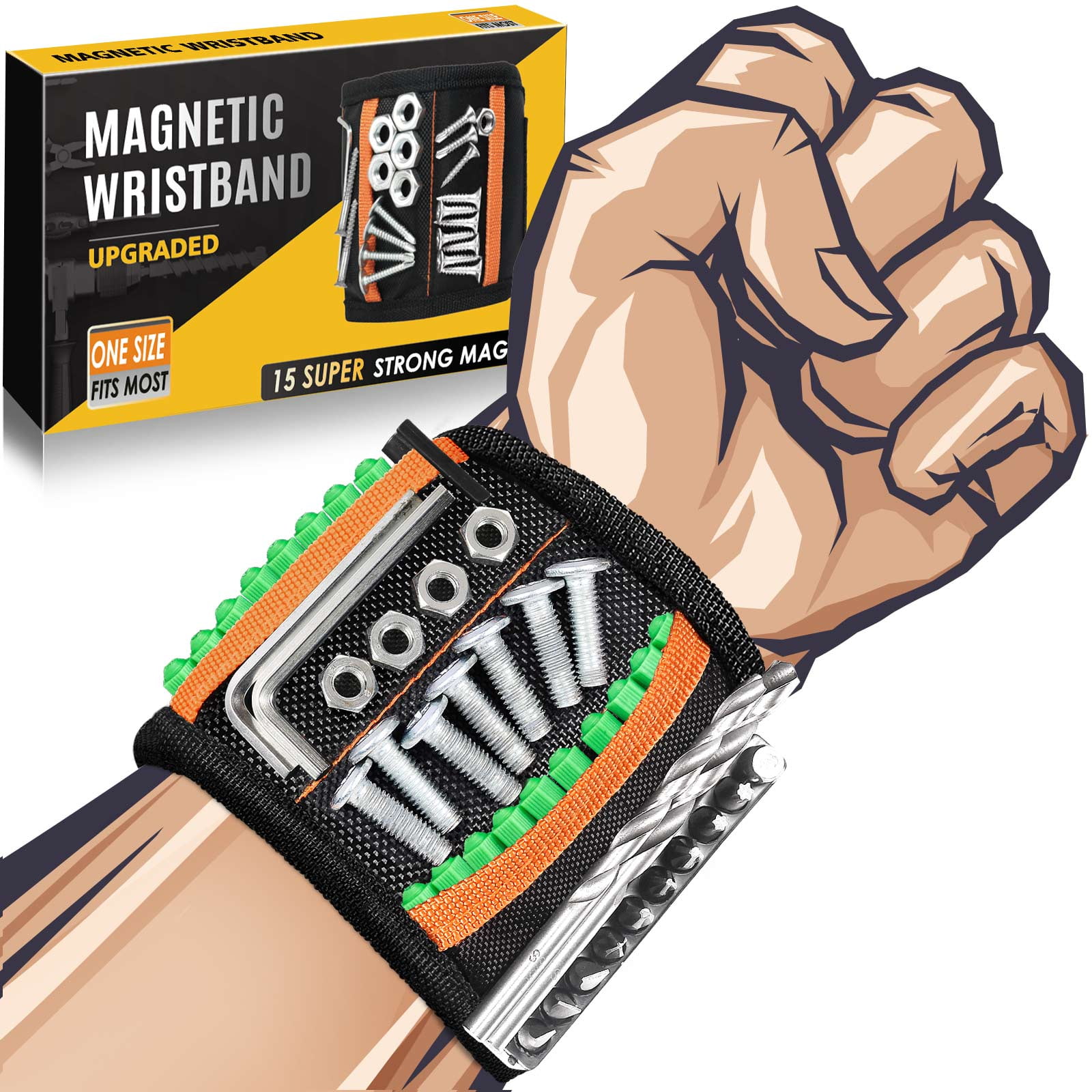 Novelty Gift Ideas: Magnetic Tool Wristband, Stocking Stuffers for Men ...