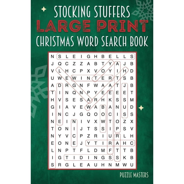 Stocking Stuffers Large Print Christmas Word Search Puzzle Book: A ...