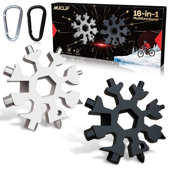 Stocking Stuffers for Men 2025 - Snowflake Multi Tool 2 Pack,18 in 1 ...
