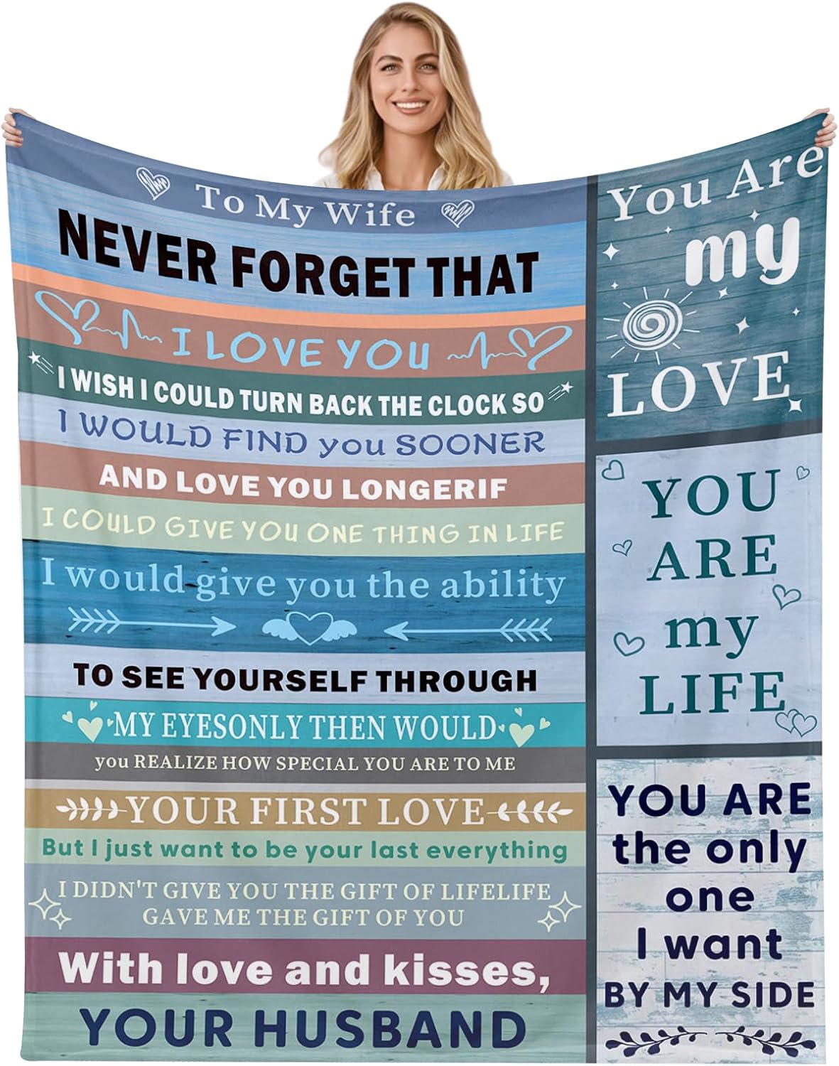 Stocking Stuffers for Wife Cotton 2nd Anniversary Blanket Gifts for ...