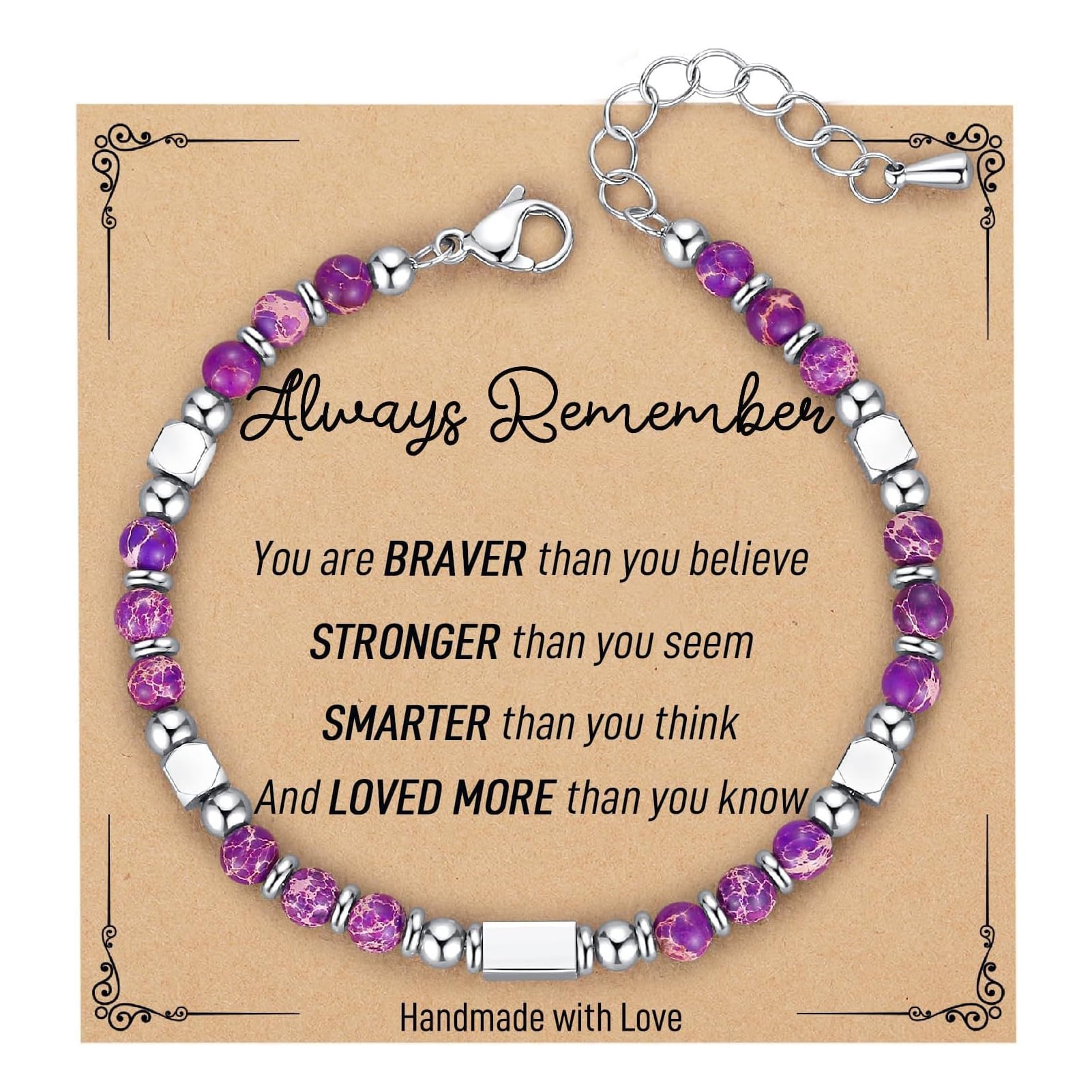 Christmas Gifts for Kids Teens and Girls Tiny Gemstone Bracelets with ...
