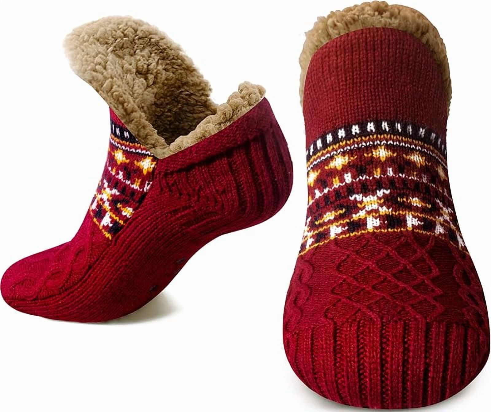 Stocking Stuffers forAdults Men Women: Fuzzy Slipper Socks with Grips ...