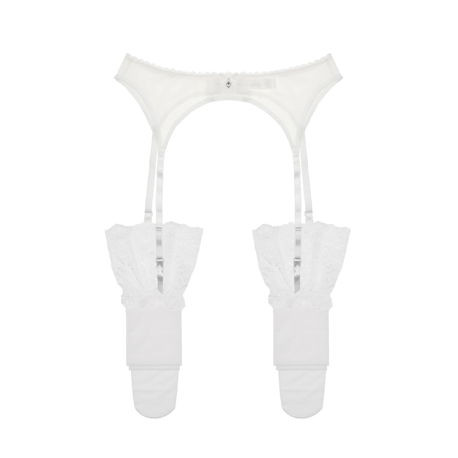 Stockings for Women Sheer Thigh High Sexy Pantyhose Lace Suspender ...