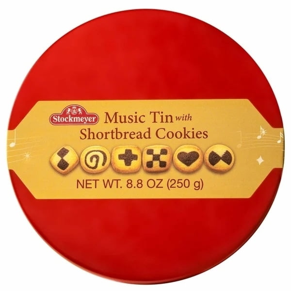 Stockmeyer Butter Cookie Music Tin, 8.8 Ounce Tin - Walmart.com