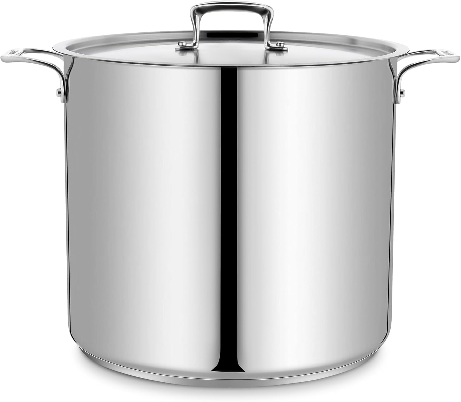 Stockpot – 24 Quart – Brushed Stainless Steel – Heavy Duty Induction ...