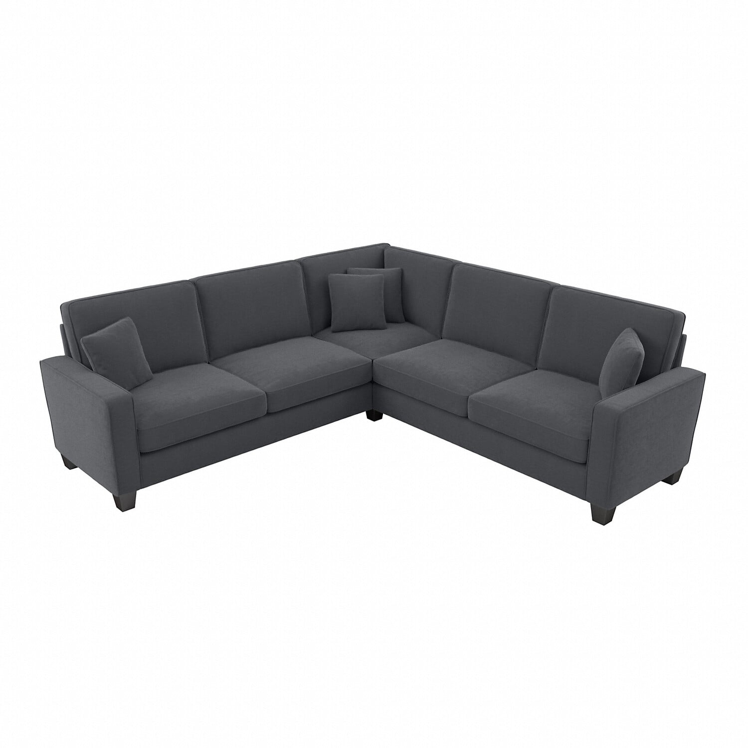 Bush Furniture Stockton 99W Reversible L Shaped Sectional Couch in Dark ...