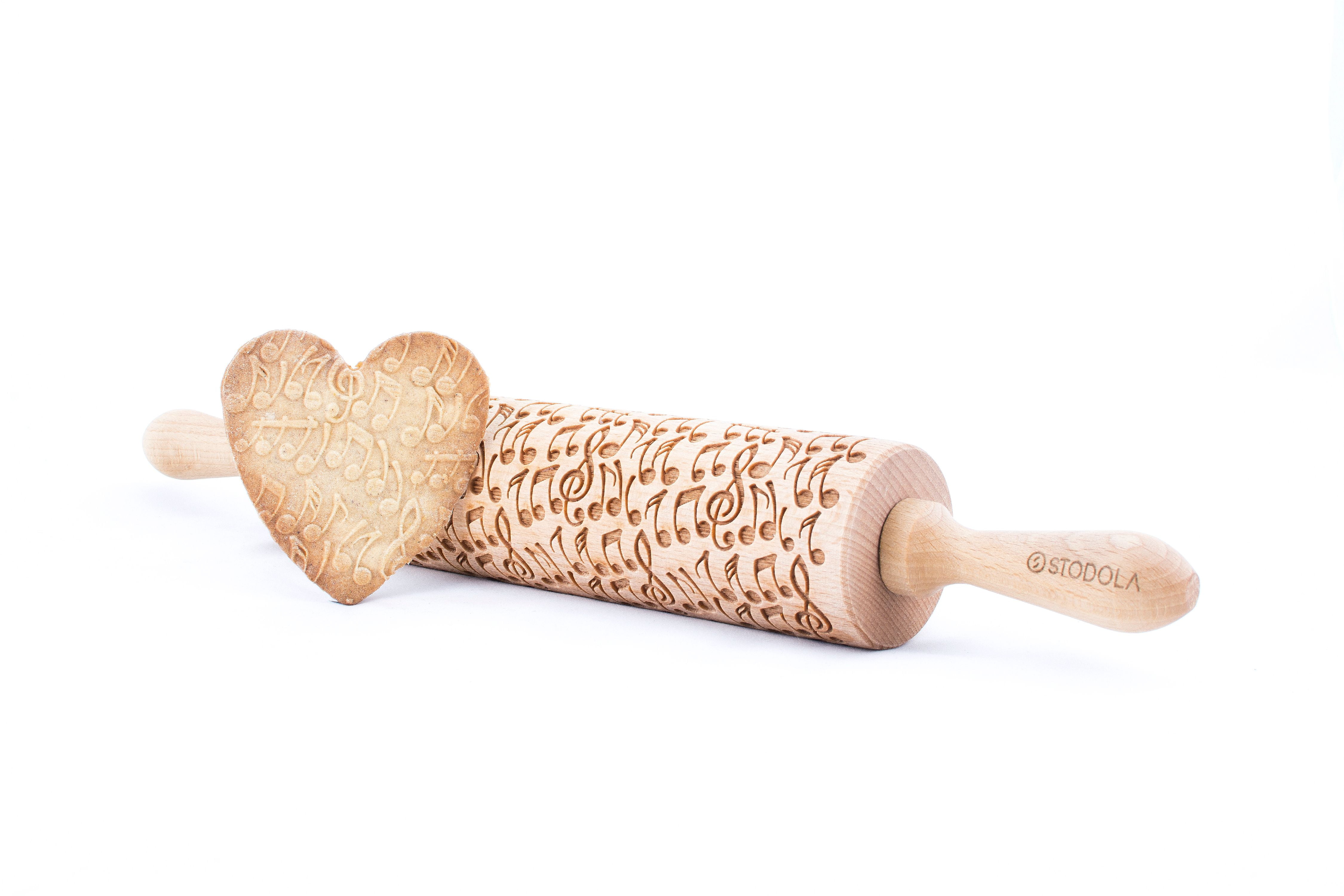 Stodola Engraved Large Rolling Pin with CRAZY NOTES Pattern - Walmart.com