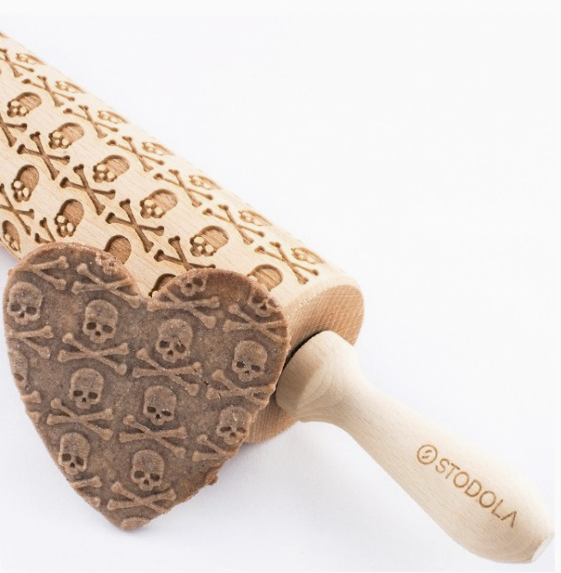 Stodola Engraved Large Rolling Pin with SKULLS Pattern - Walmart.com