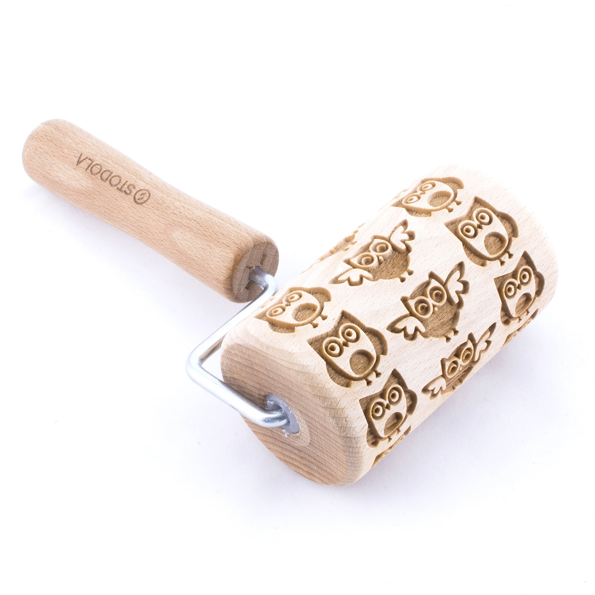 Stodola Engraved Mini Rolling Pin with OWL Print - Walmart.com