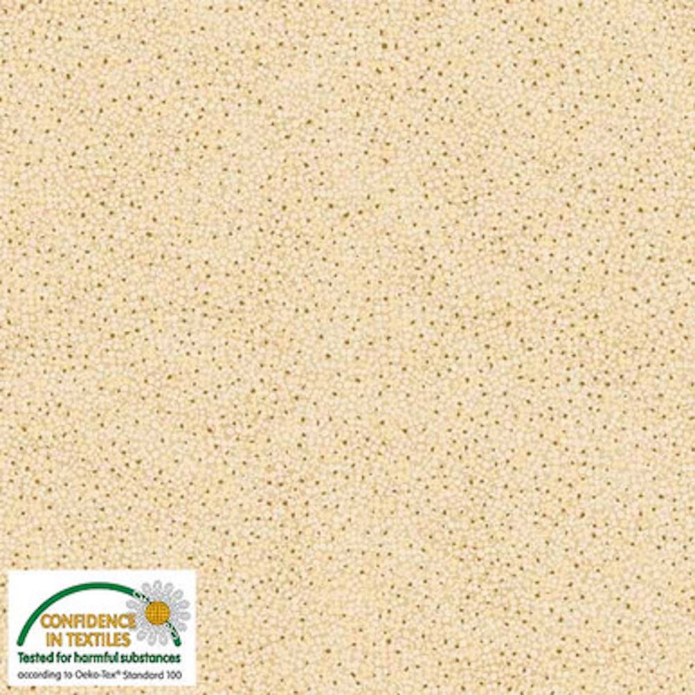 Stof Star Sprinkle Dust Sprinkles Beige Gold Cotton Fabric By The Yard ...