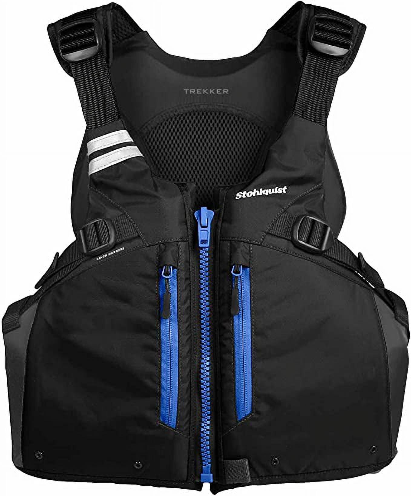 Stohlquist WaterWare Men's Trekker Lifejacket (PFD), Black, 2XL ...