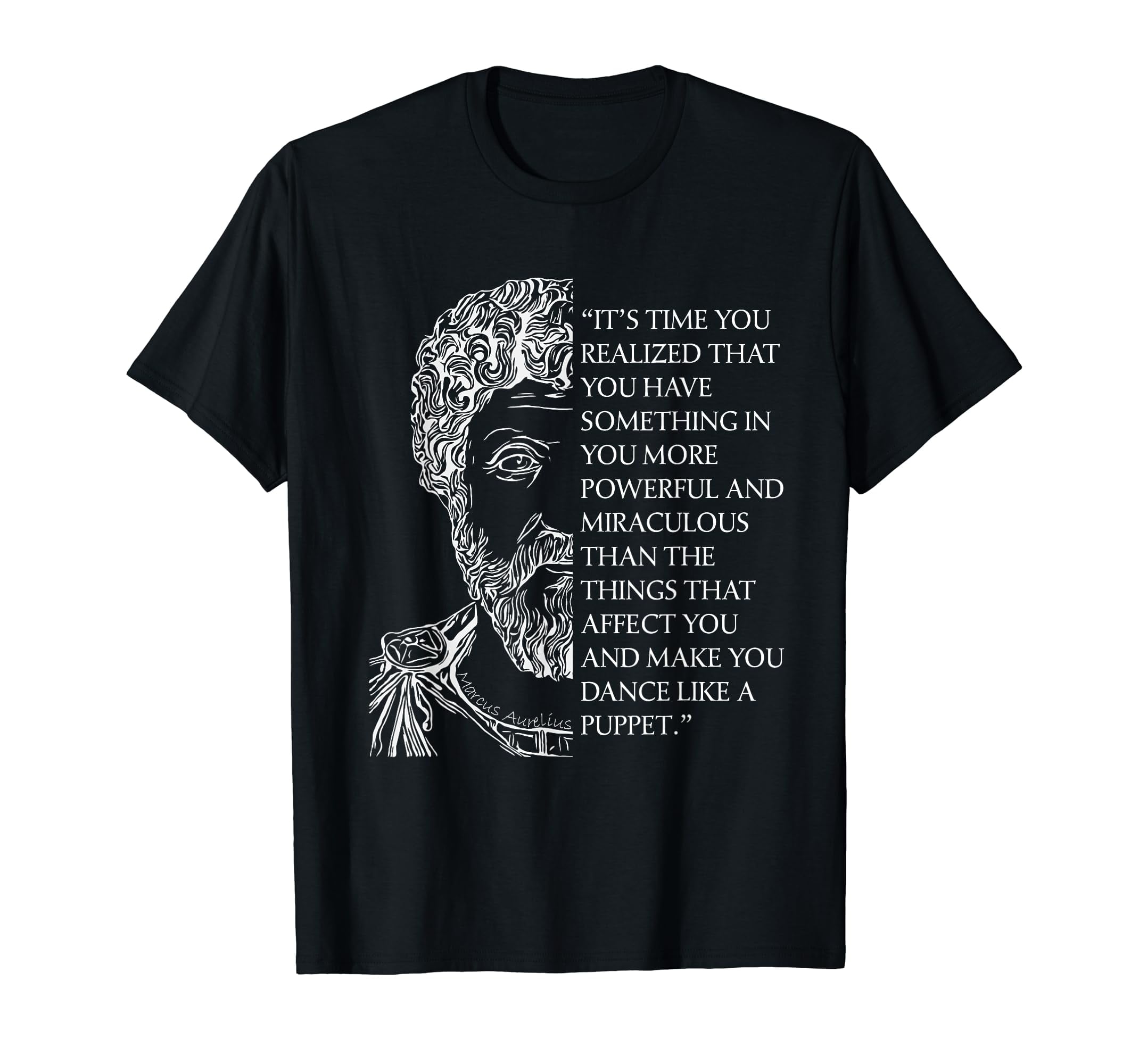 Stoicism Marcus Aurelius Stoic Philosophy Quote Puppet T-Shirt ...