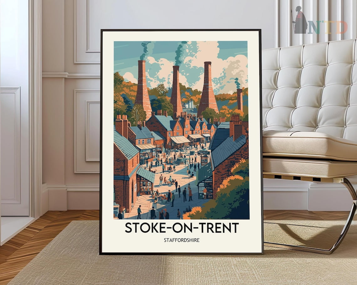 Stoke-On-Trent Poster, Stoke Poster, Stokestoke Print, Stoke Photo ...