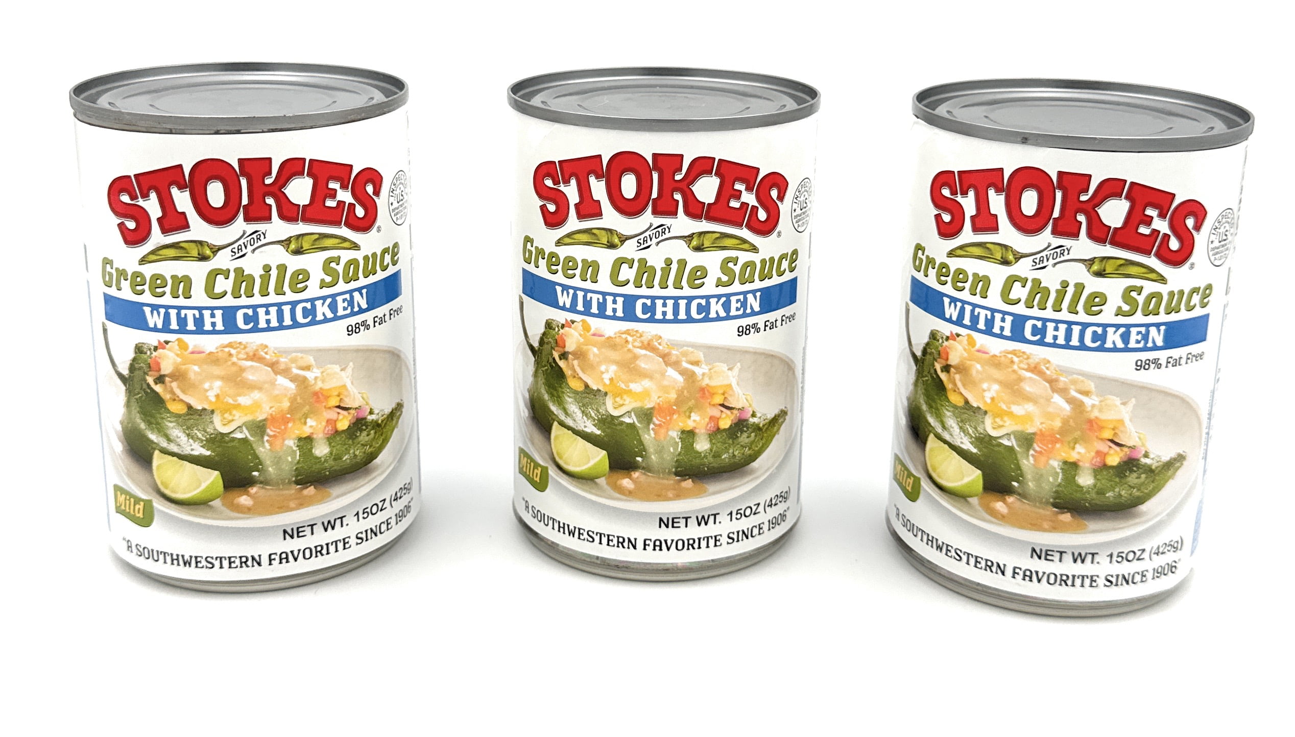 Stokes Green Chile Sauce with Chicken Pack of 3 - Walmart.com