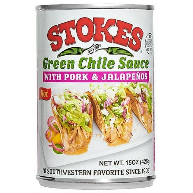 Stokes: W/Pork & Jalapenos Green Chili Sauce, 15 oz - Walmart.com