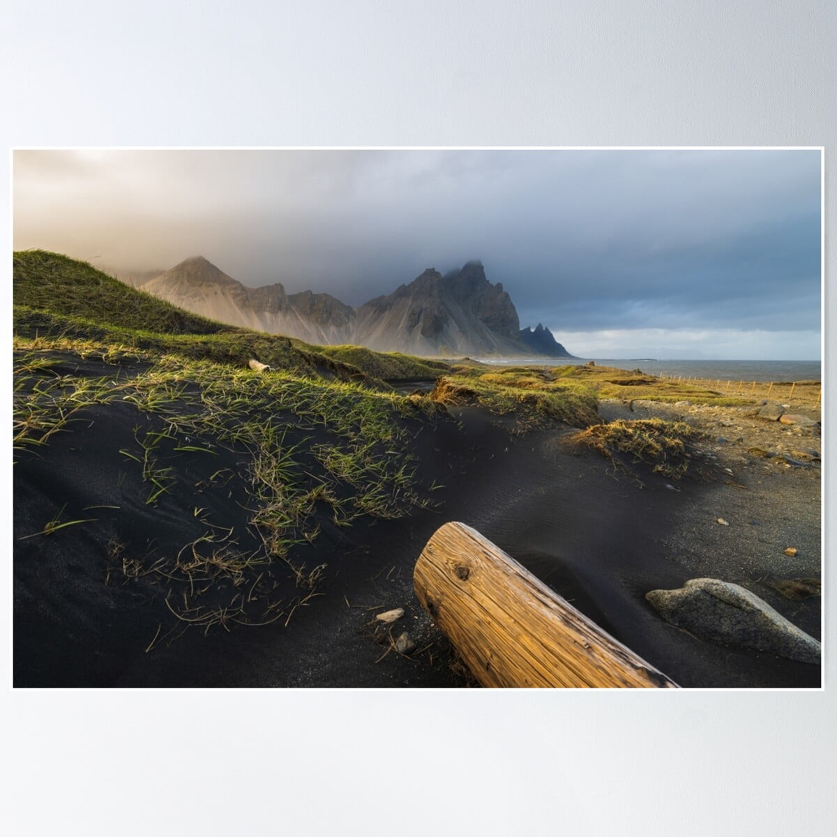 Stokksnes And Vestrahorn In Iceland In Summer Poster Wall Art, Modern ...