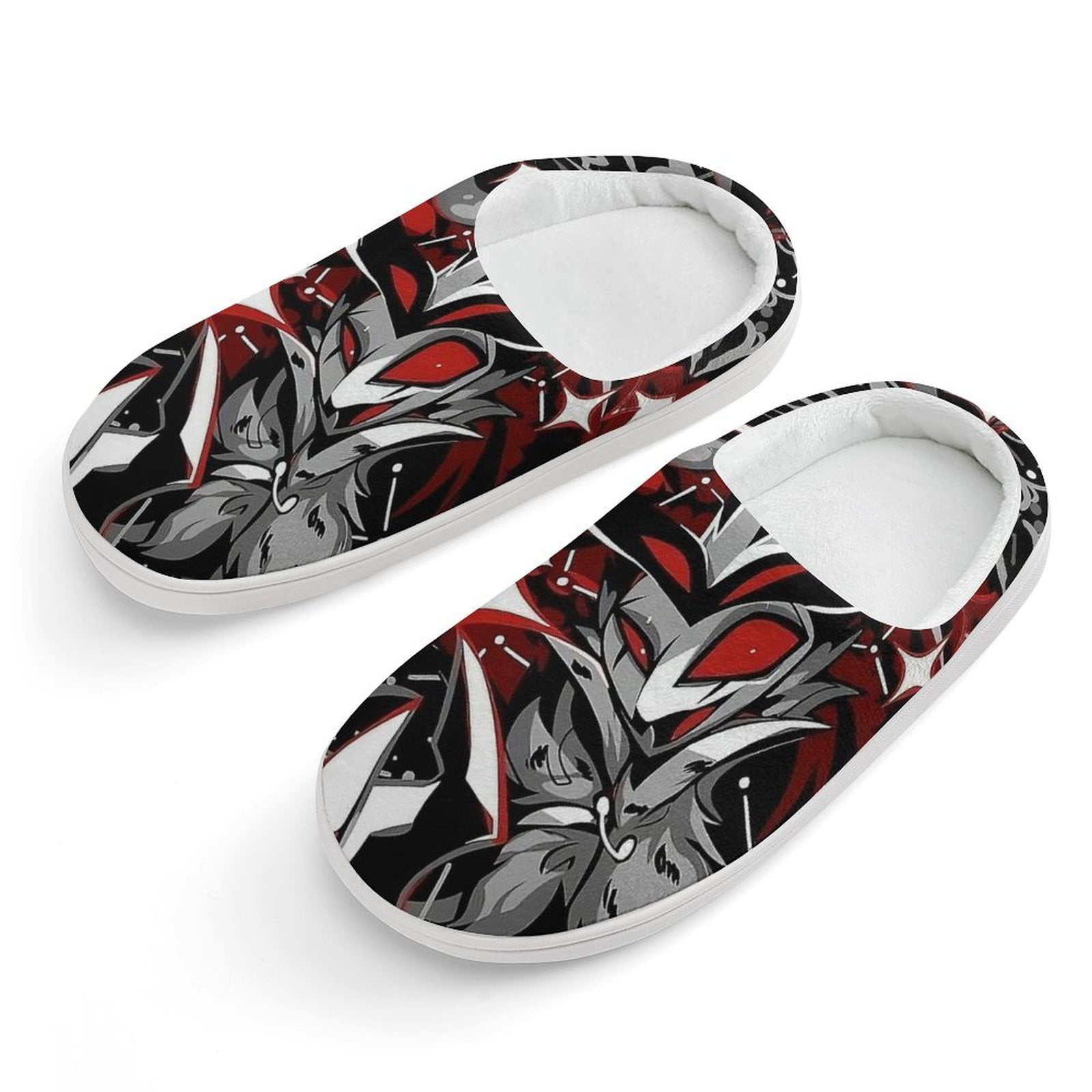 Stolas Helluva Boss Fluffy House Cotton Slippers Memory Foam Suede ...