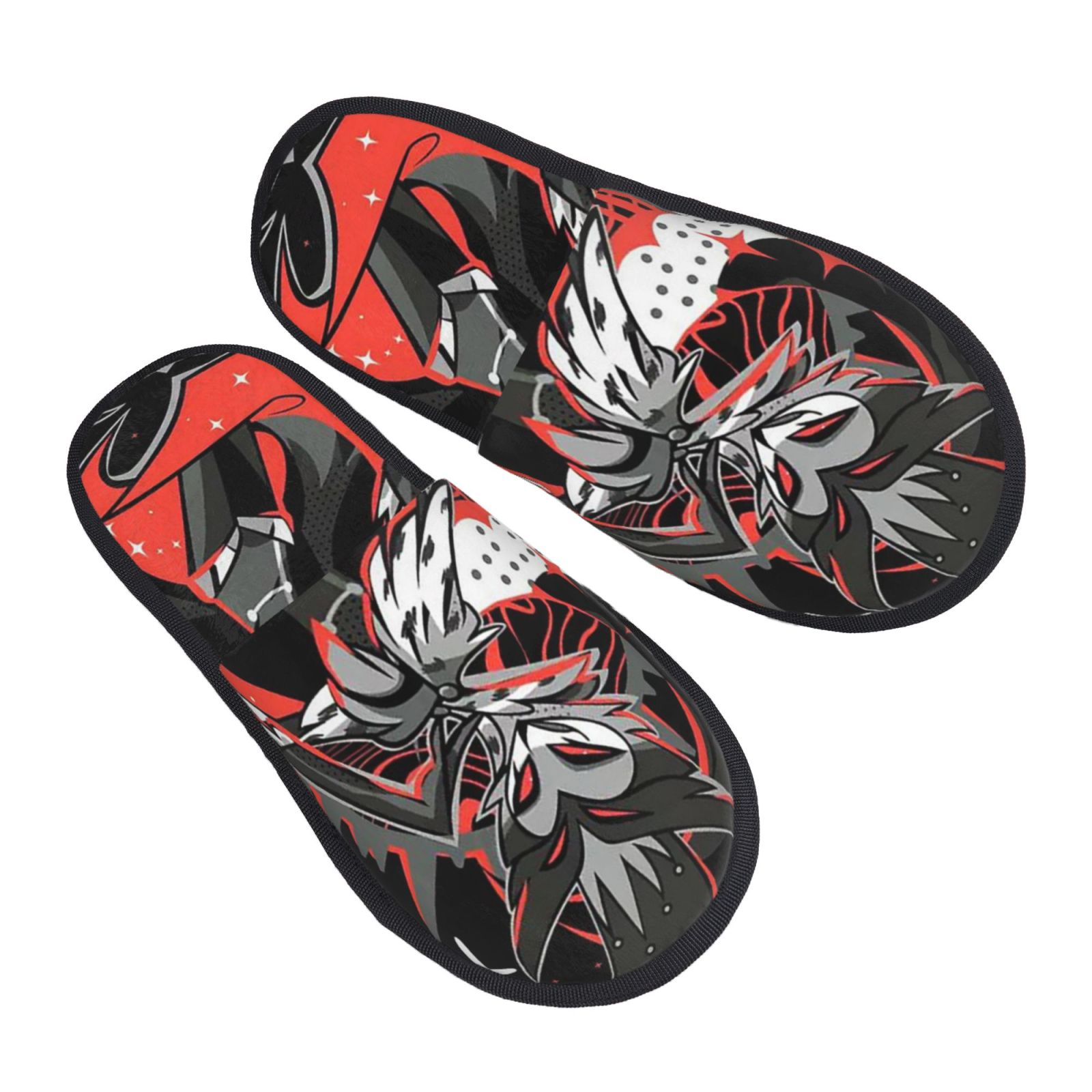 Stolas Helluva Boss Fluffy House Slippers Memory Foam Suede Slippers ...