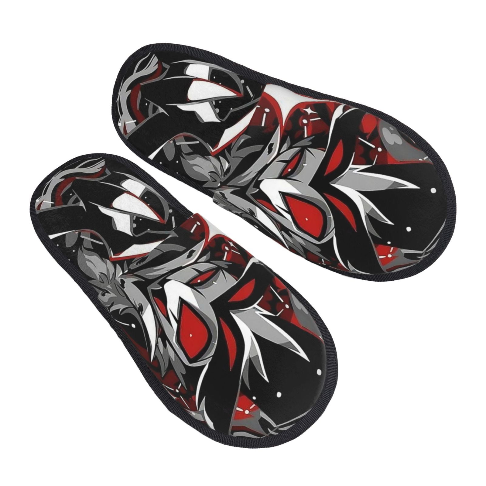 Stolas Helluva Boss Fluffy House Slippers Memory Foam Suede Slippers ...